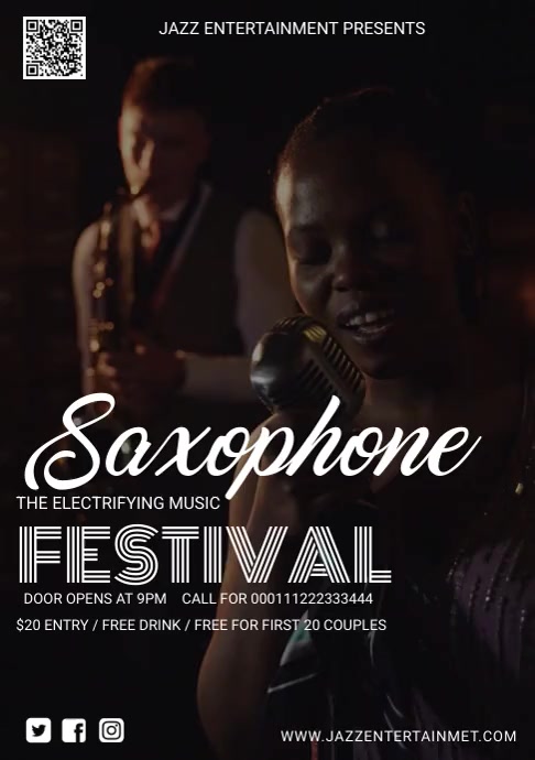 Copy of Jazz Video Display | PosterMyWall