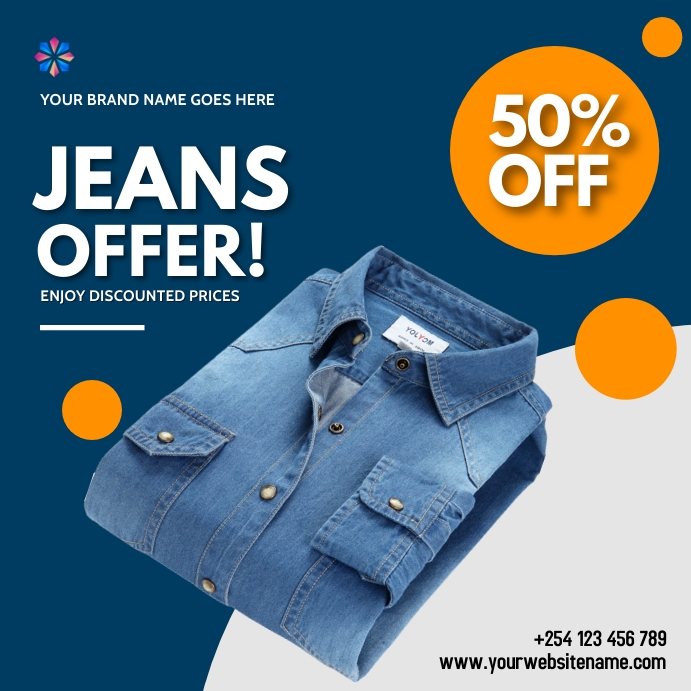 jeans jacket fashion sale template | PosterMyWall