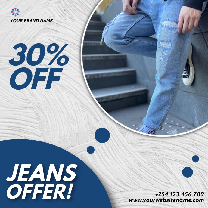 jeans jacket fashion sale template | PosterMyWall
