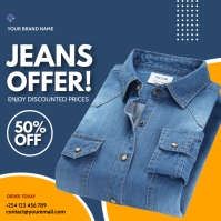 jeans jacket fashion sale template | PosterMyWall