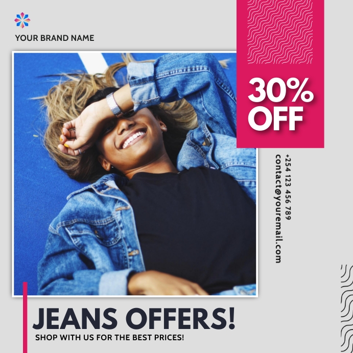 jeans offer fashion sale template | PosterMyWall