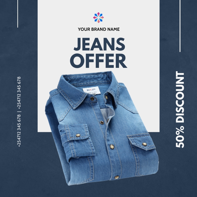 jeans offer fashion sale template | PosterMyWall