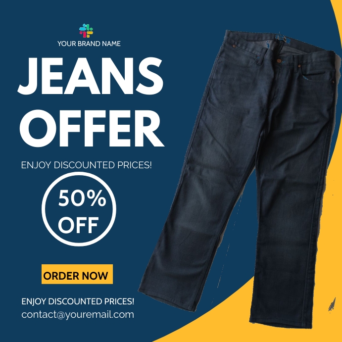 jeans offer fashion sale template | PosterMyWall