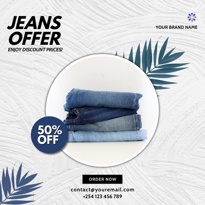 Copy of jeans offer fashion sale template | PosterMyWall