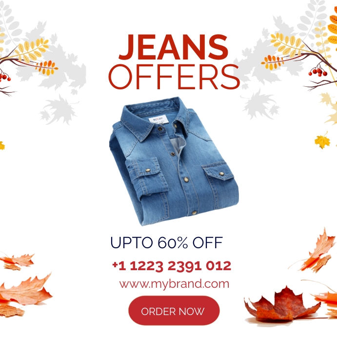 Jeans Offers Template | PosterMyWall