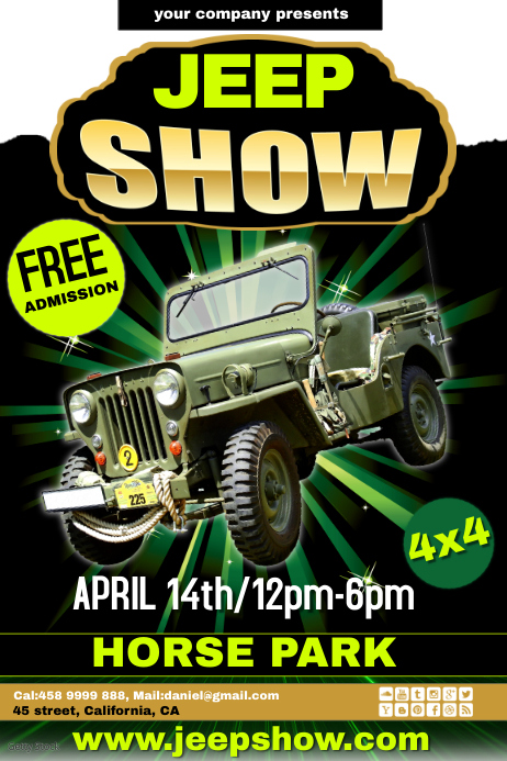 jeep show1 Template | PosterMyWall