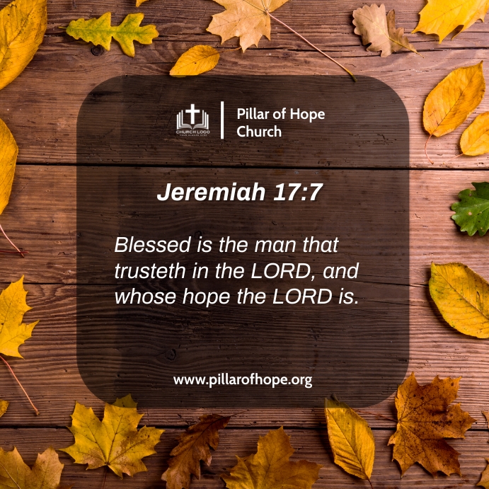 Jer 17:7 Template | PosterMyWall
