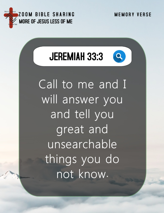 Copy of JEREMIAH 33:3 | PosterMyWall