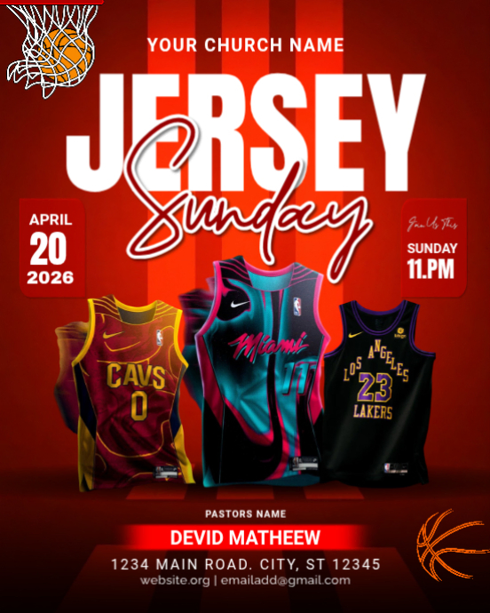 Jersey sunday Template | PosterMyWall