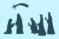 Jesus born in manger Christmas advent Template | PosterMyWall