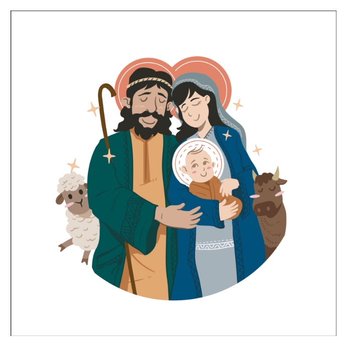 Jesus Christ and family flyer Template | PosterMyWall