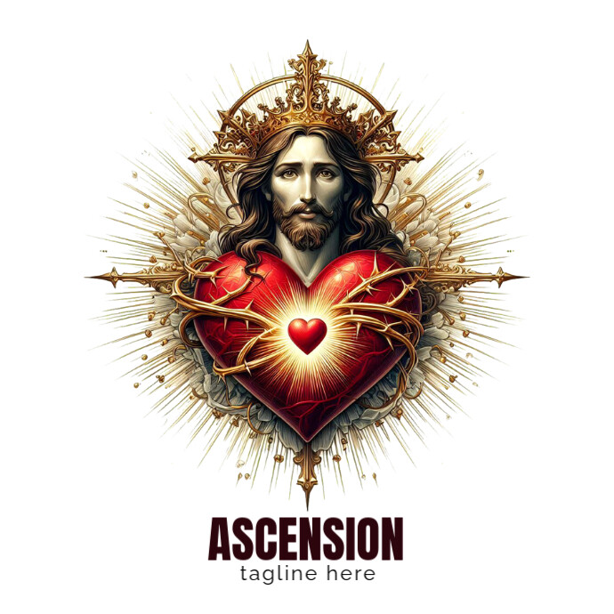 Modèle Jesus christ ascension day logo | PosterMyWall