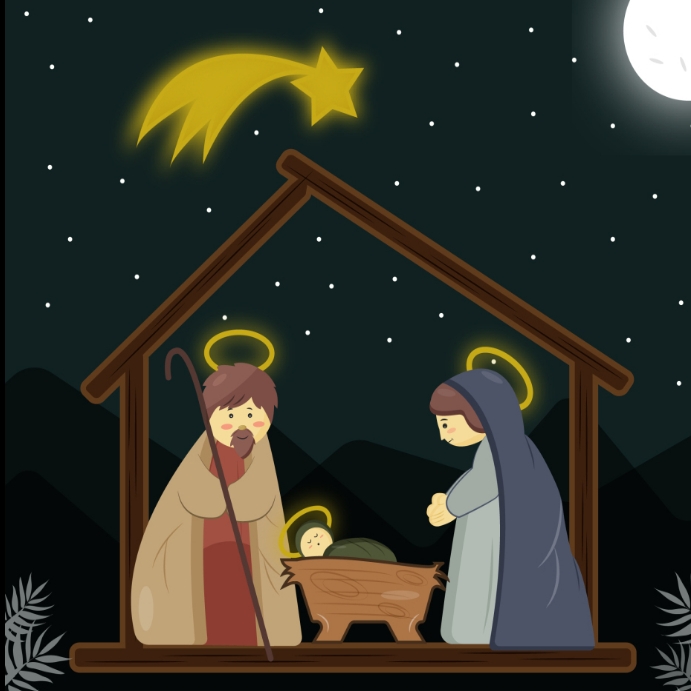 Jesus Christ baby with family design template | PosterMyWall