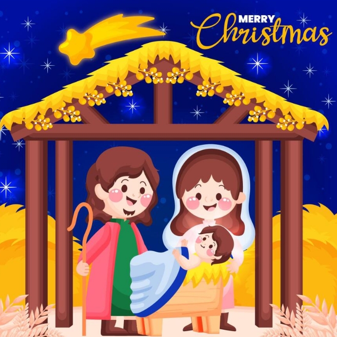 Jesus Christ birth flyer Template | PosterMyWall