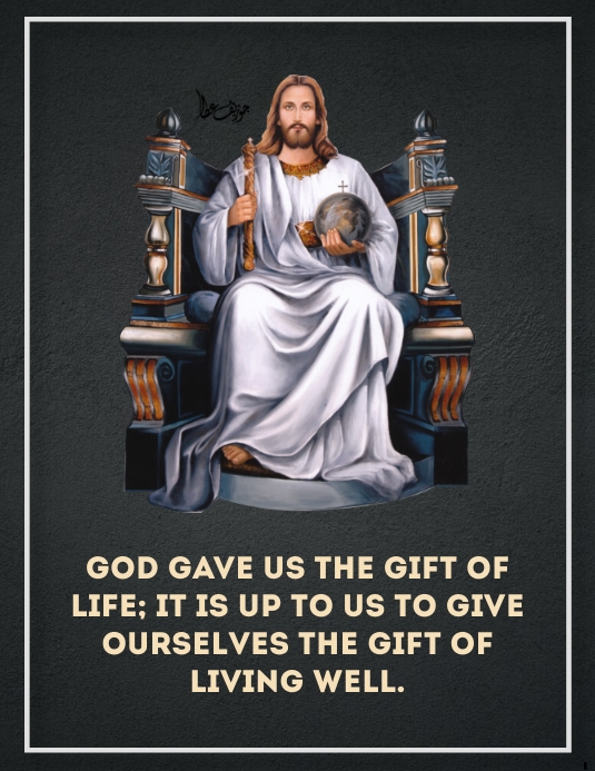 Copy of Jesus christ god quote design template | PosterMyWall