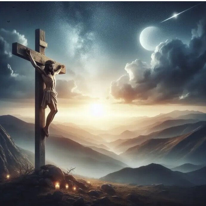 Jesus Christ on the cross Template | PosterMyWall