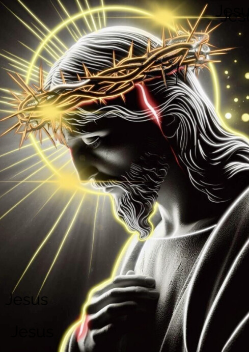 Jesus Christ on the cross of Calvary Template | PosterMyWall