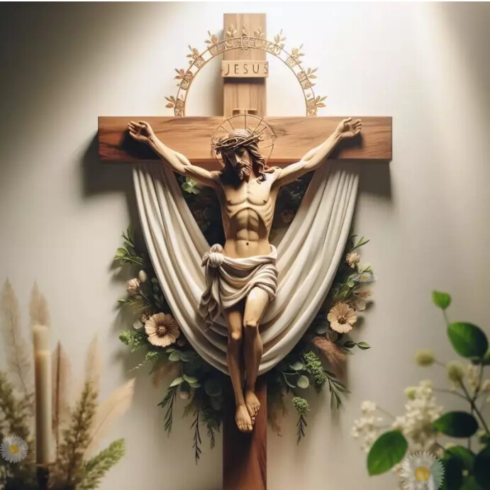 Jesus Christ on the crucifix Template | PosterMyWall