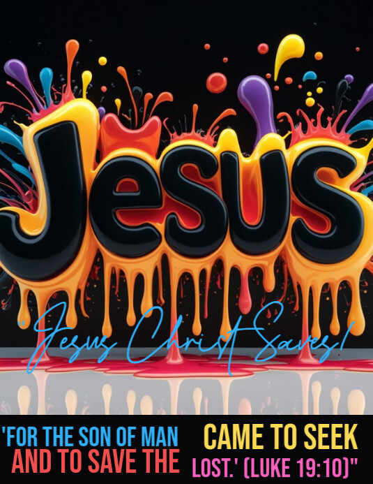 Jesus Christ Saves, wall frame Template | PosterMyWall