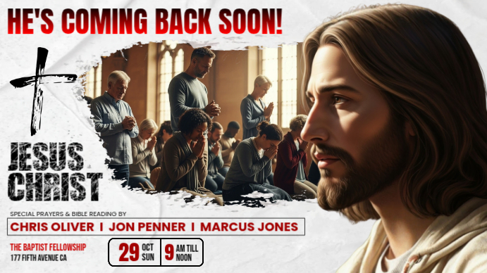 Jesus Christ Thumbnail Template | PosterMyWall