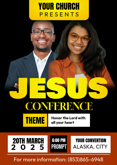 Jesus Conference Template | PosterMyWall