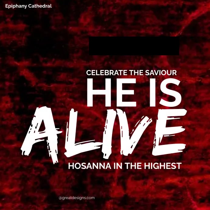 Copy of Jesus is Alive/Easter Sunday | PosterMyWall