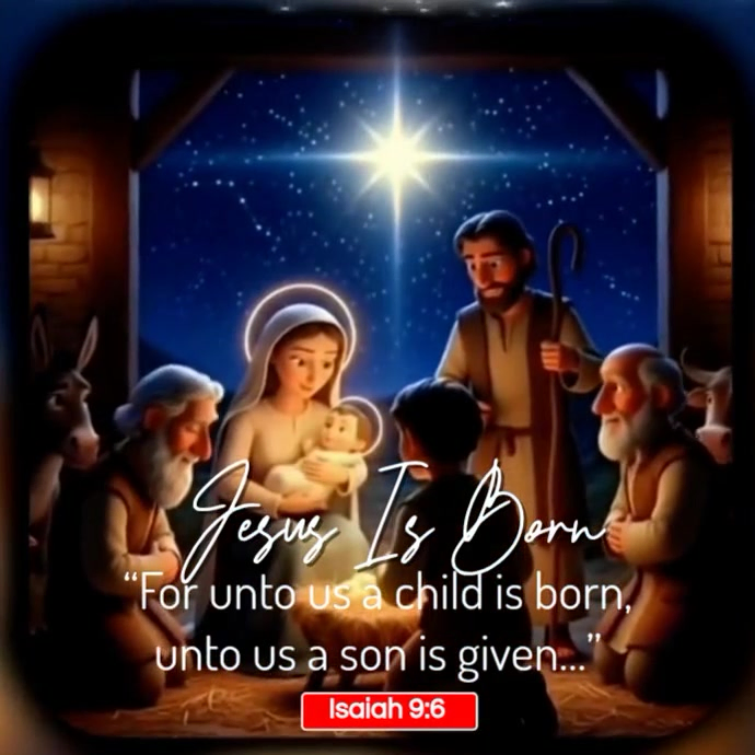 Jesus Is born Template | PosterMyWall