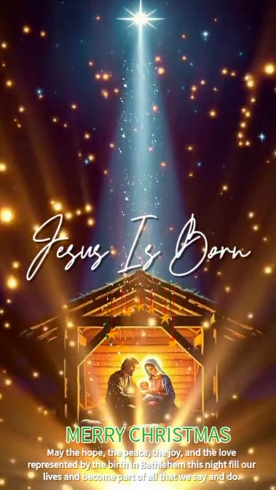 Jesus Is Born Template | PosterMyWall