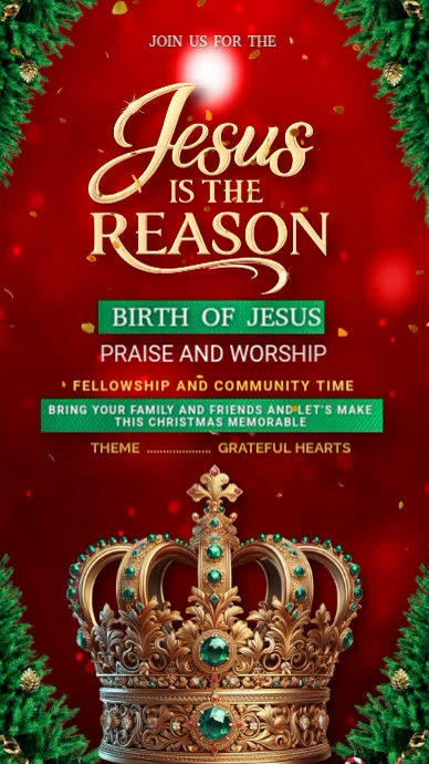 Jesus Is Born Instagram Story Template | PosterMyWall