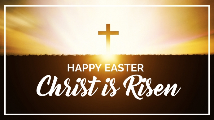 Jesus is risen YouTube Thumbnail Template | PosterMyWall