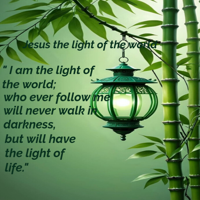 Jesus is the light of the world Template | PosterMyWall