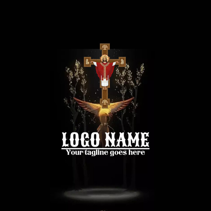 Copy of jesus logo ,christian logo | PosterMyWall