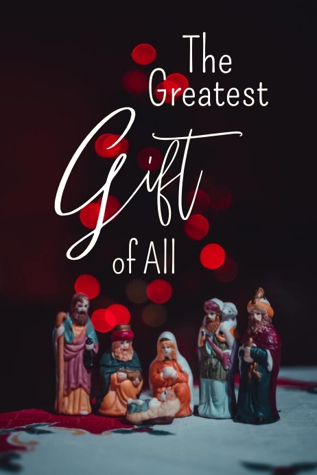 Jesus Nativity Scene Story Template | PosterMyWall