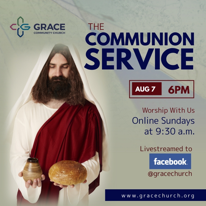 Copy of Jesus online communion service instagram post | PosterMyWall