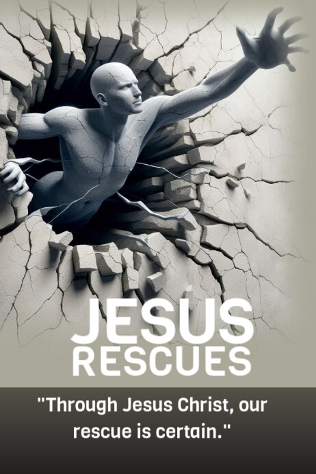 Copy of Jesus rescues | PosterMyWall