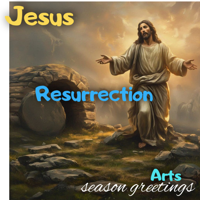 Plantilla de Jesus resurrection spiritual Brown Illustrative ...
