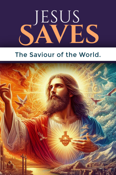 JESUS SAVES Template | PosterMyWall