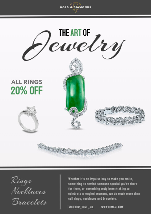 Jewelry Advertisement Online Ad Template | PosterMyWall