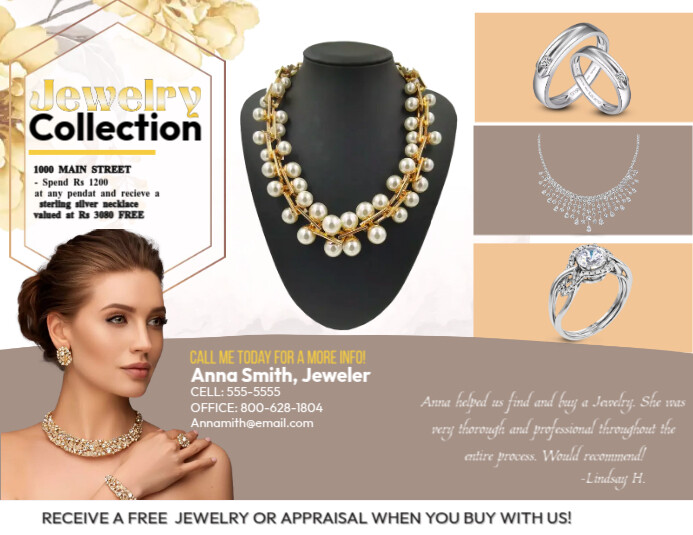 Jewelry Collection Flyer Template | PosterMyWall