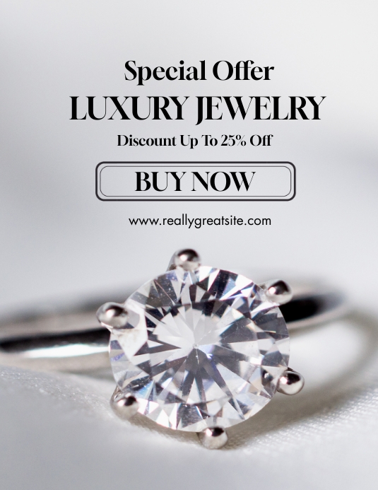 JEWELRY DIAMOND RING BEAUTY TEMPLATE | PosterMyWall