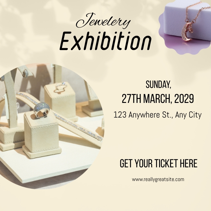 jewelry exhibition,jewlery sale event Template | PosterMyWall