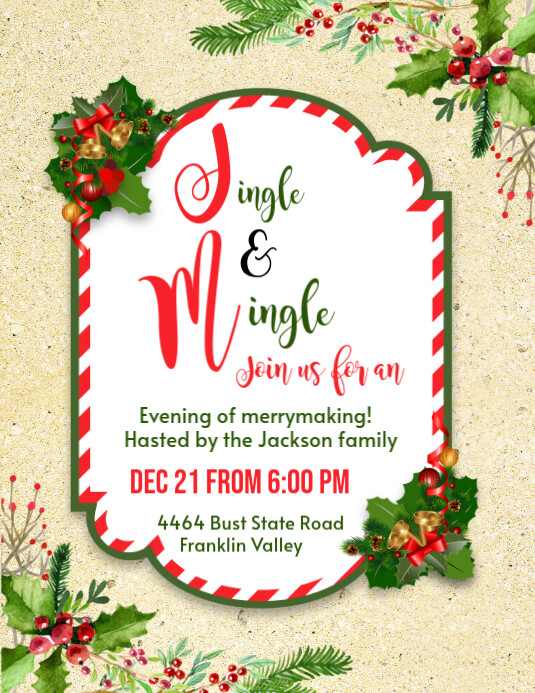 Copy of Jingle And Mingle | PosterMyWall