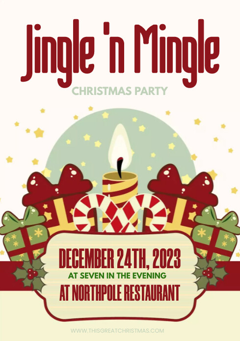 Copy of Jingle n Mingle Christmas Party | PosterMyWall