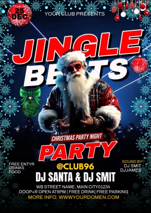 JingleBEATS Template | PosterMyWall
