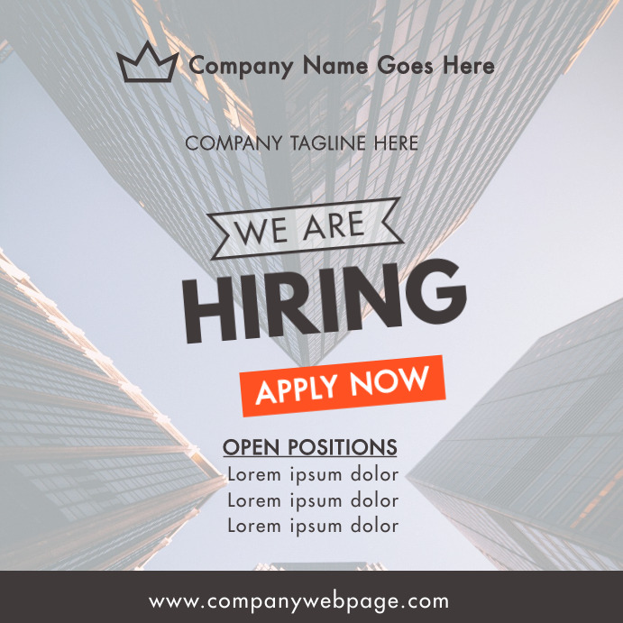 Job Advert Template | PosterMyWall