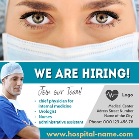 Job advertisement - medical center Template | PosterMyWall