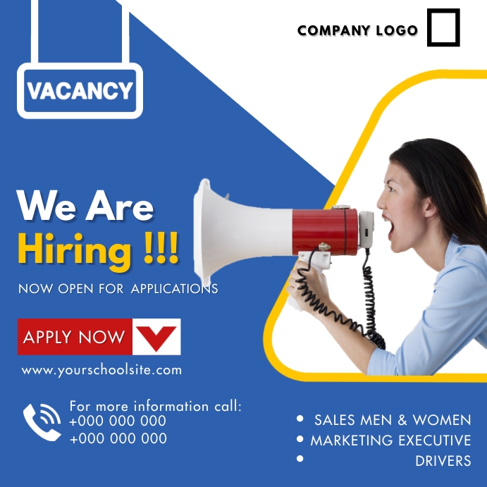 Job Application Template | PosterMyWall