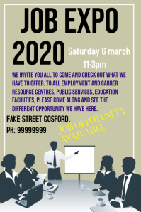 JOB FAIR Expo Template | PosterMyWall