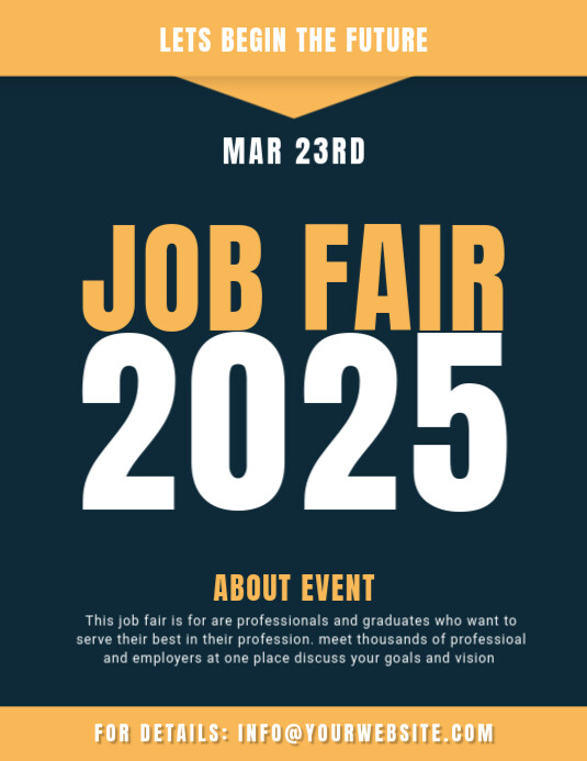 job fair 2025 flyer Template | PosterMyWall