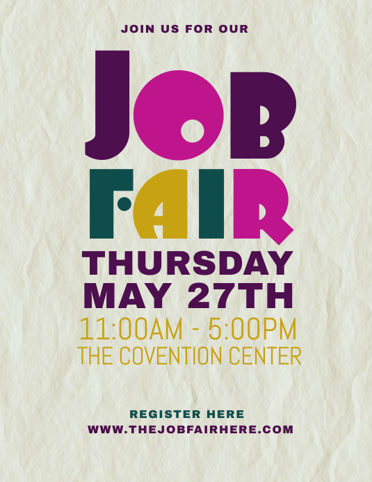 JOB FAIR Template | PosterMyWall